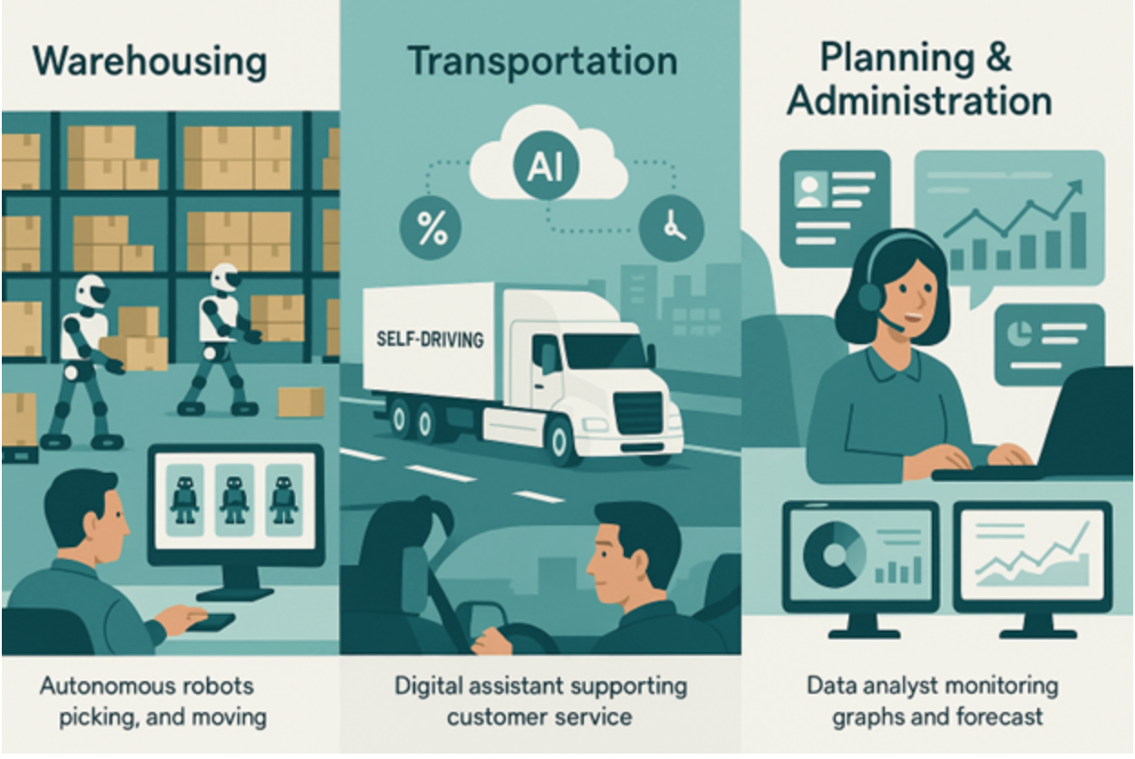 The Impact of AI on the Logistics Workforce: Automation vs Employment